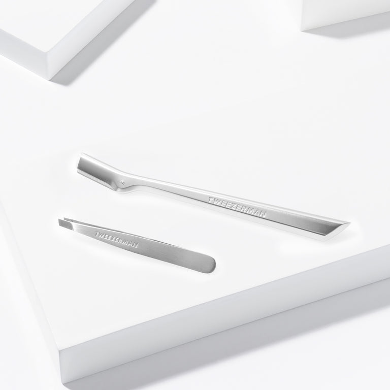 Brow Razor and Mini Tweezer Set – Tweezerman